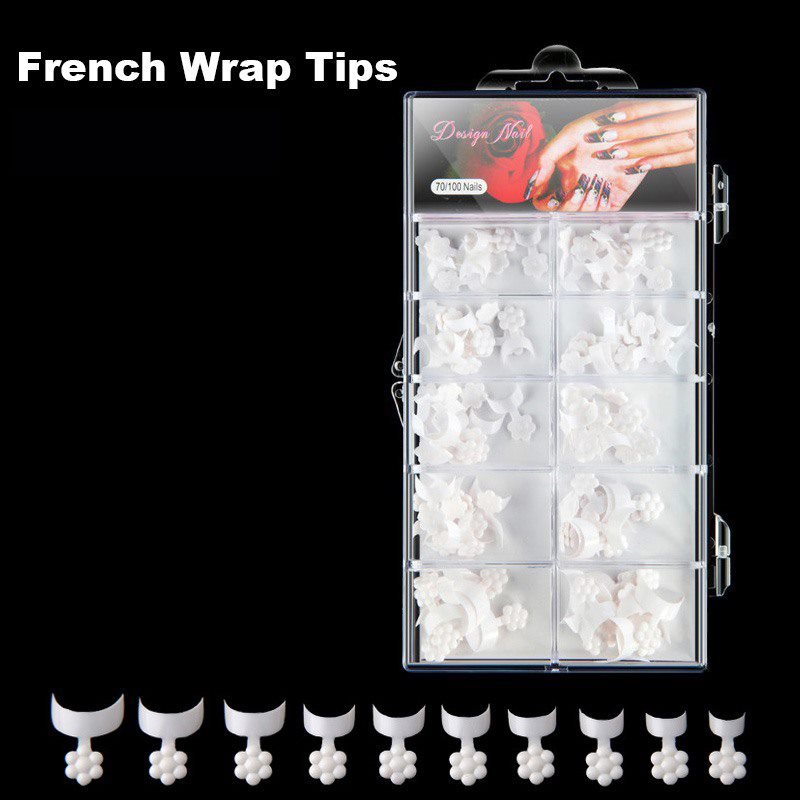 100PCS French Wrap Edge Nail Tips With Box – Dreamynailsupply.com