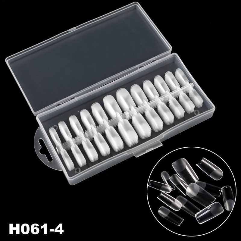 240PCS 12 styles Ultra Thin Seamless Crease-Free Semi-Frosted Nail Tips ...