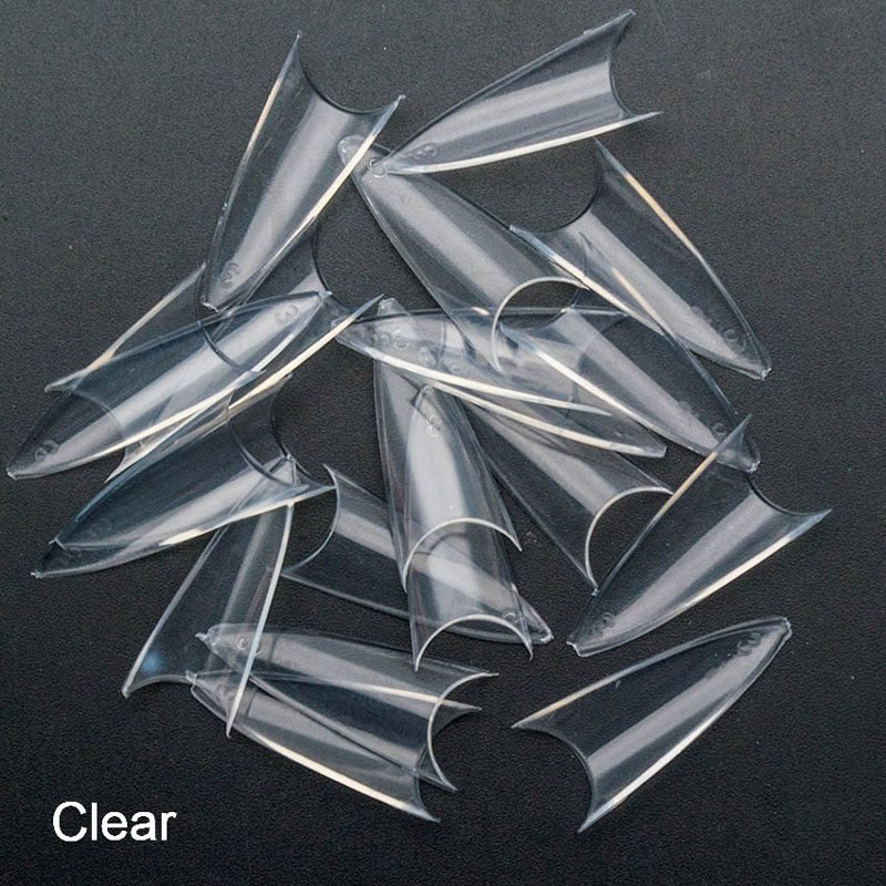 100PCS Short Stiletto Nail tips With Box – Dreamynailsupply.com