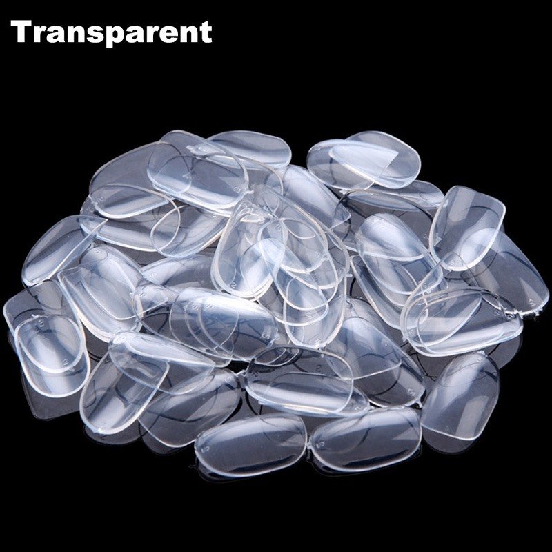 100PCS Artificial False Round Shape Full Cover Nail Tips With Box ...
