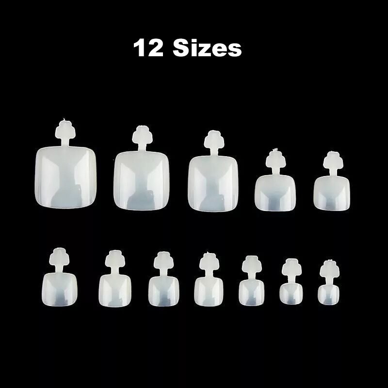 600pcs False Full Cover Toe Tips With Bag – Dreamynailsupply.com