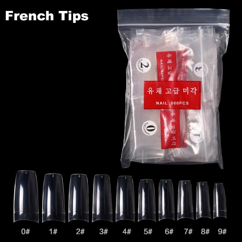 500PCS Artificial False French Nail Art Tips In Bag – Dreamynailsupply.com