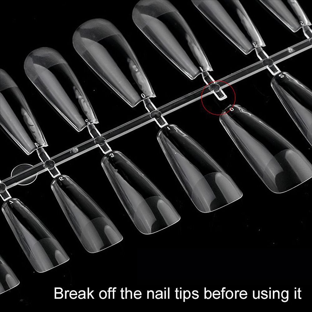 504PCS 5 Styles High Quality Super Thin Seamless Crease-Free Nail Tips ...
