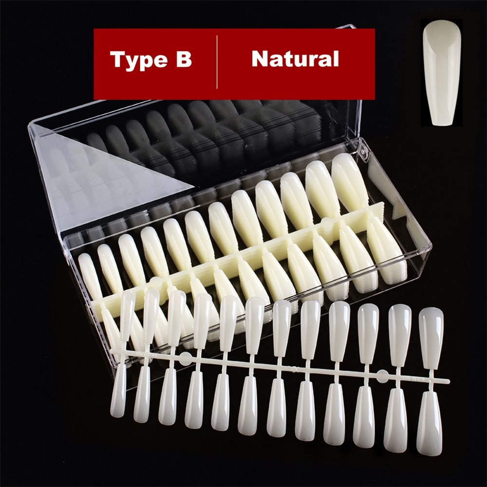 504PCS 5 Styles High Quality Super Thin Seamless Crease-Free Nail Tips ...