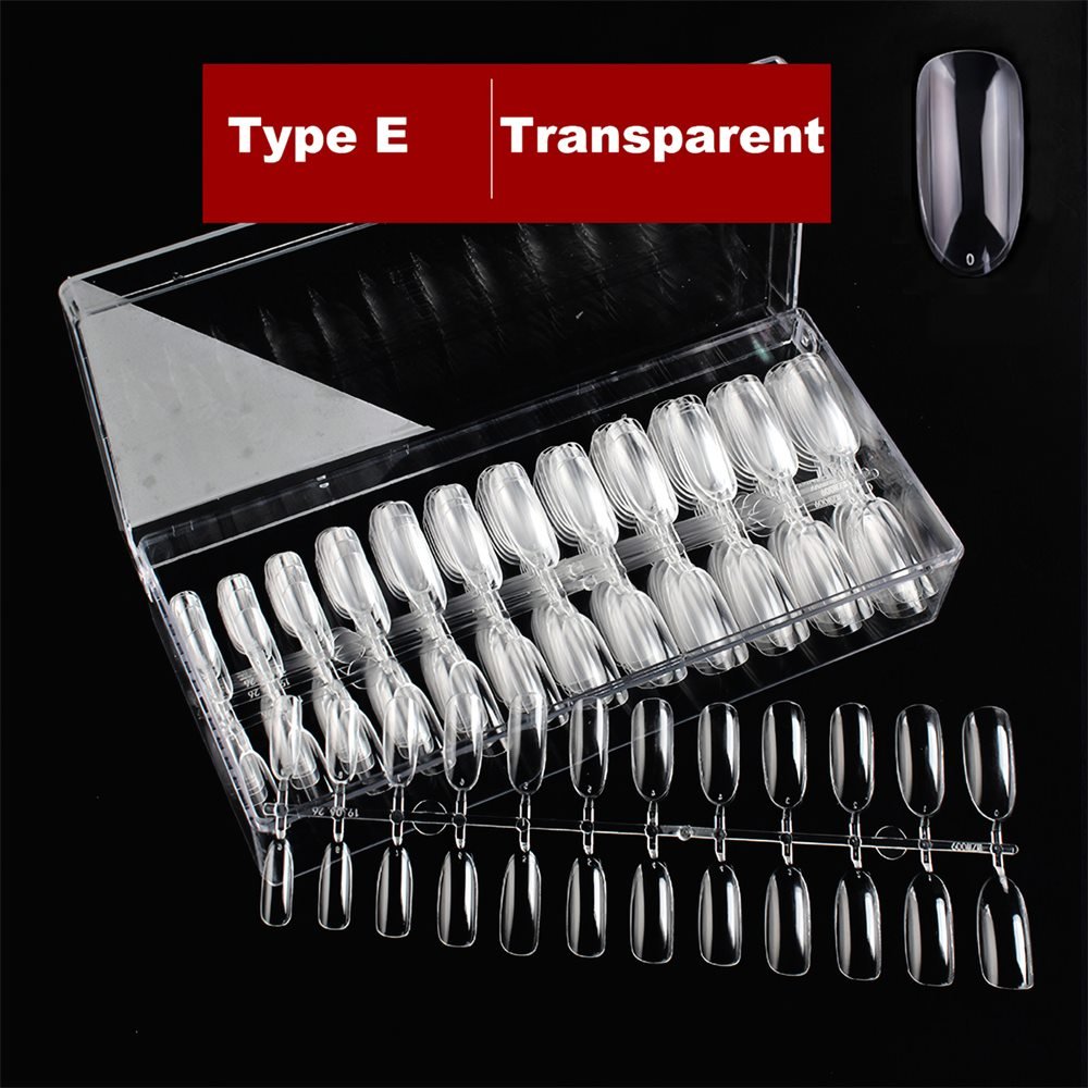 504PCS 5 Styles High Quality Super Thin Seamless Crease-Free Nail Tips ...