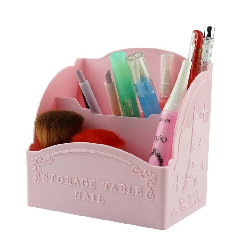 3 Cells Nail Tools Storage Box Organizer Nail Art Brush Display Shelf ...