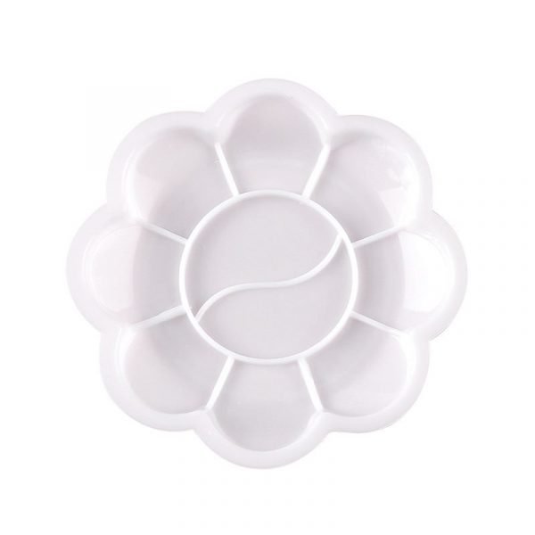 White Acrylic Color Mixing Paint Draw Palette – Dreamynailsupply.com