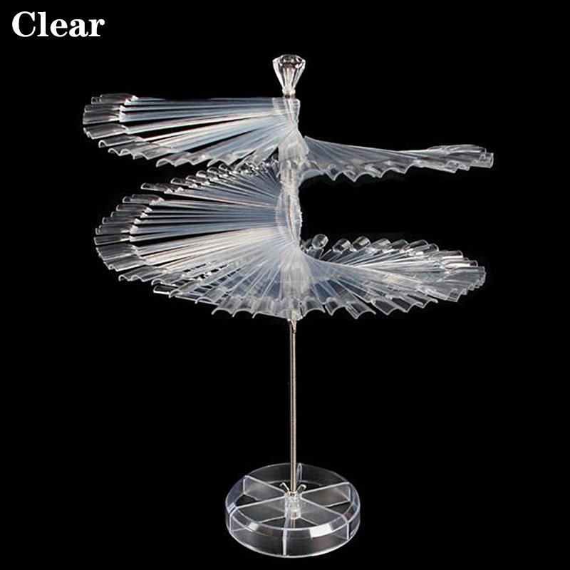 120Tips Spiral Style Nail Art Gel Polish Color Display Sticks With ...
