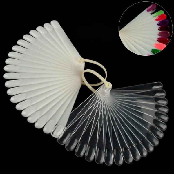 20 Tips Fan-Shaped Nail Art Display Fan Chart For Polish Gel Display ...