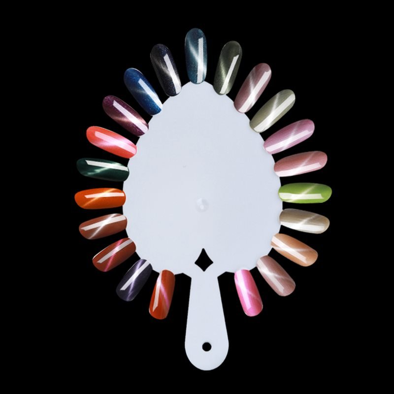 10 PCS Per Bag Nail Art Gel Polish Display Heart Shape Color Chart ...