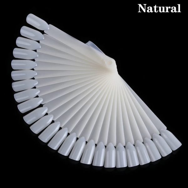 24 Tips Fan-Shaped Nail Art Display Chart For Polish Gel Display ...