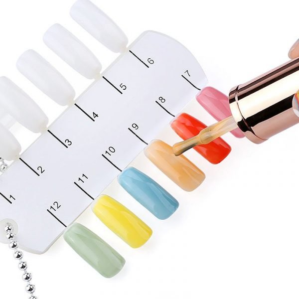 24 Tips Nail Art Gel Polish Color Display Chart With Necklace Chain ...