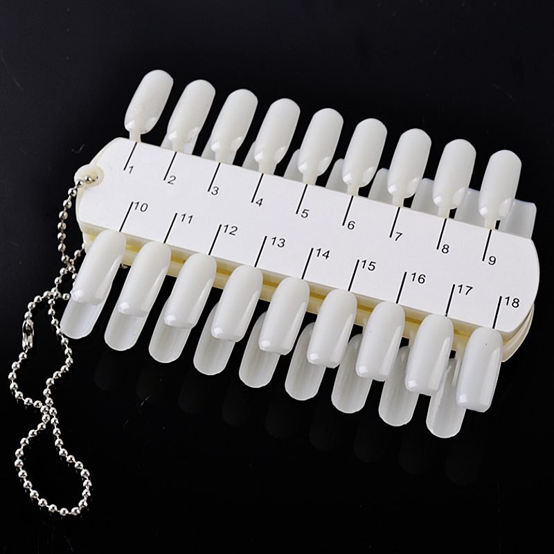 36 Tips Nail Art Gel Polish Color Display Chart With Necklace Chain ...