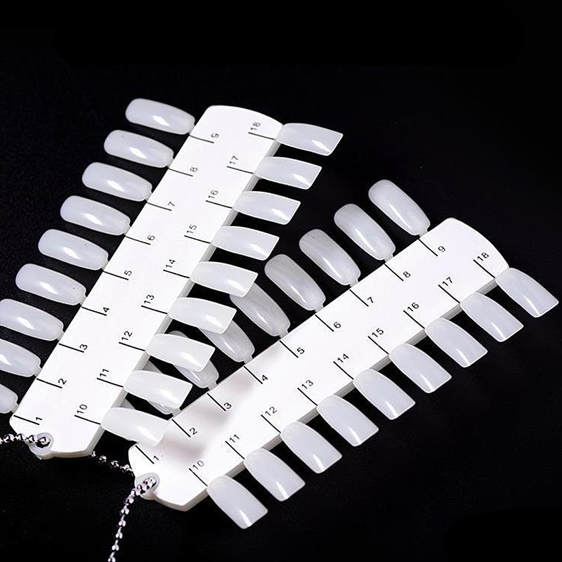 36 Tips Nail Art Gel Polish Color Display Chart With Necklace Chain ...