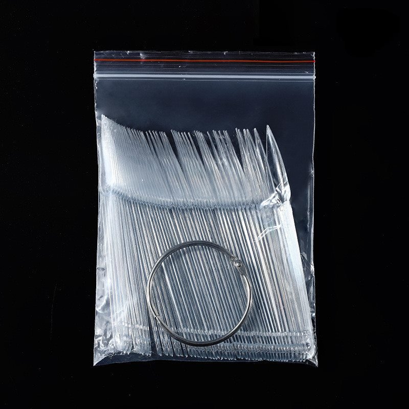 40 Tips/Set Stiletto Tips Fan Shaped Nail Art Gel Polish Color Display ...