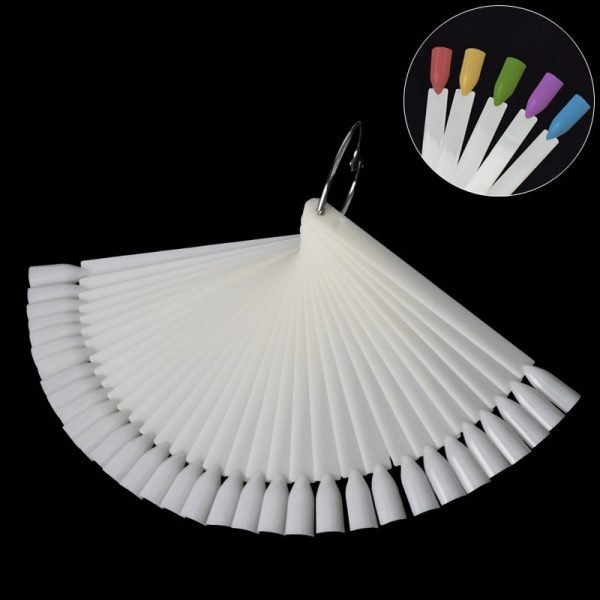 50 Tips Fan Shape Nail Art Color Display Chart For Gel Polish ...
