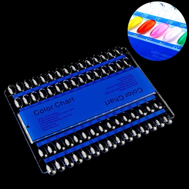 60 Tips Nail Art Gel Polish Color Chart Palette – Dreamynailsupply.com