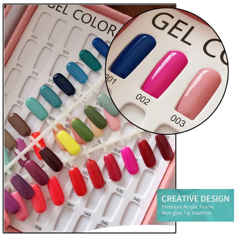 120 Colors Embedded Style Ananas pattern Nail Art Color Chart Display ...