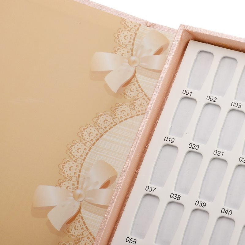126 Colors Embedded Style Heart Design Nail Art Color Chart Display ...