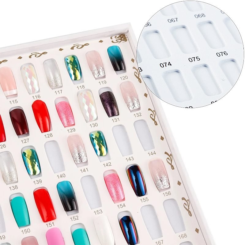 216 Colors Embedded Style Alligator Pattern Delicate PU Leather Nail ...