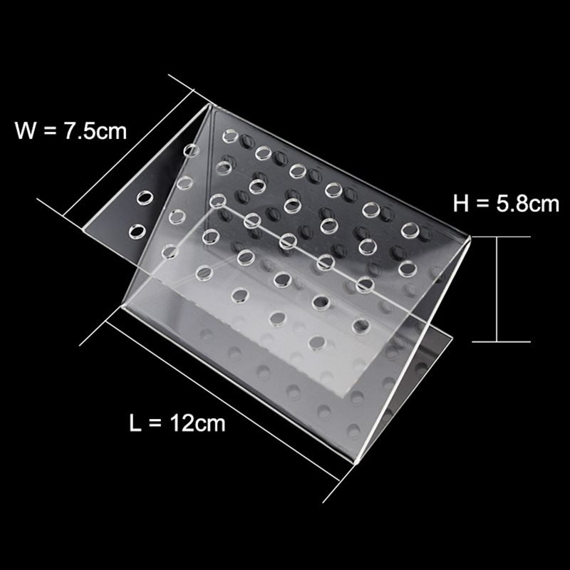 32 Holes Nail Art Salon Color Display Stand Rack With 32 Color Sticks ...