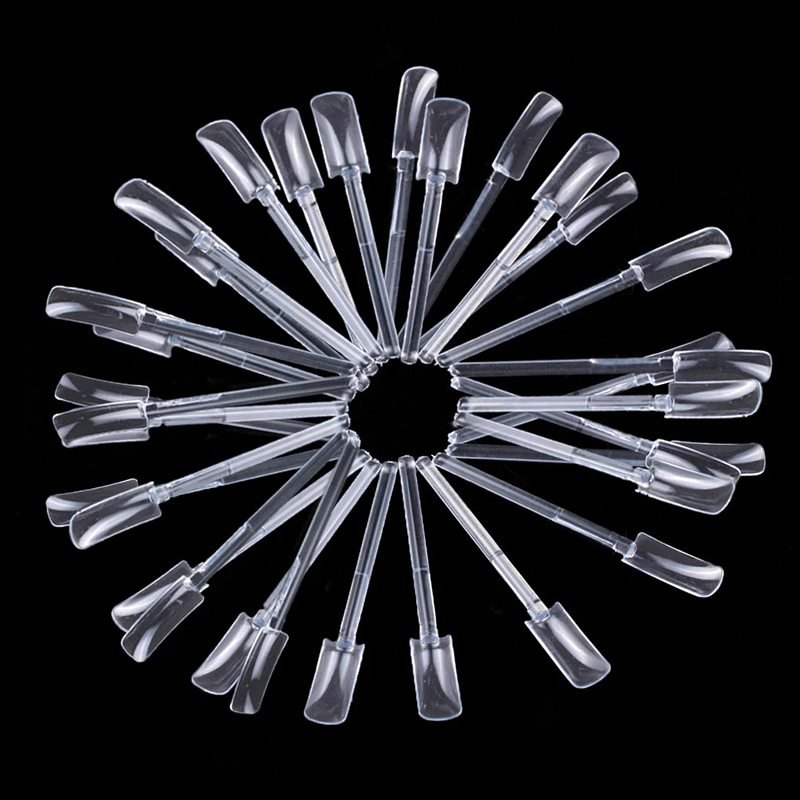 32PCS/PACK Clear Nail Art Salon Color Display Stand Sticks ...