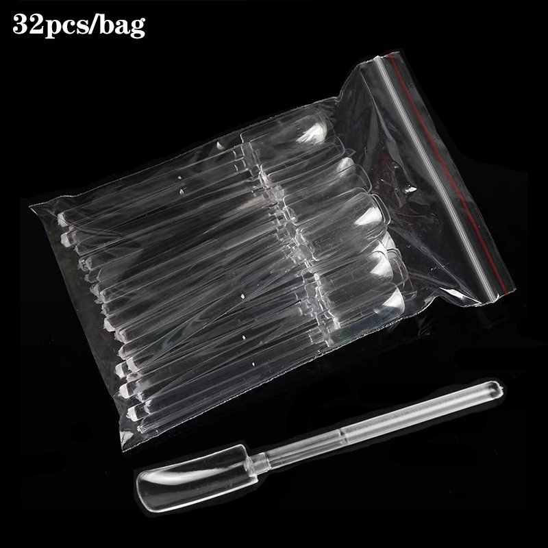 32PCS/PACK Clear Nail Art Salon Color Display Stand Sticks ...