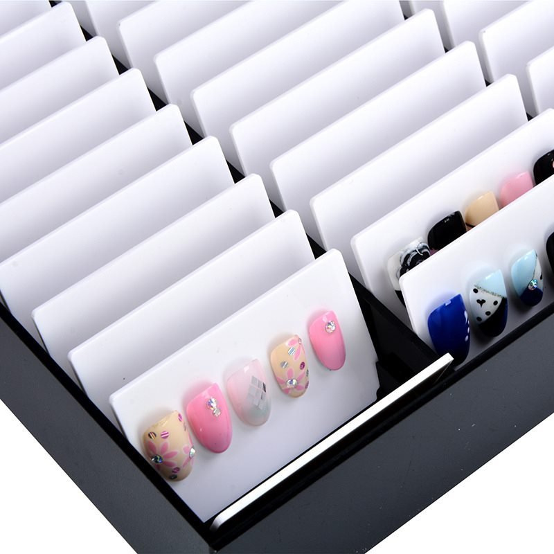 44 Grids Nail Gel Polish Color Display Tips Storage Box ...