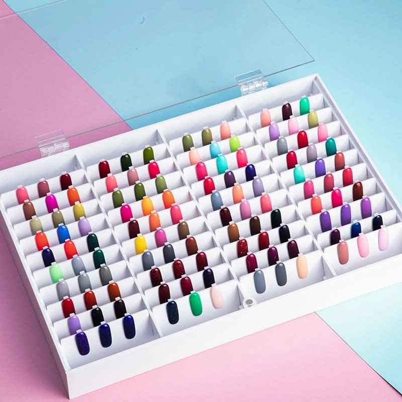 44 Grids Nail Gel Polish Color Display Tips Storage Box ...