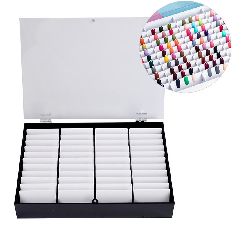 44 Grids Nail Gel Polish Color Display Tips Storage Box ...