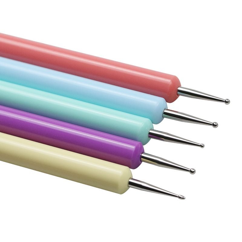 5pcs/set Multicolor Acrylic Handle 2 Way Marbleizing Dotting Pen Set ...