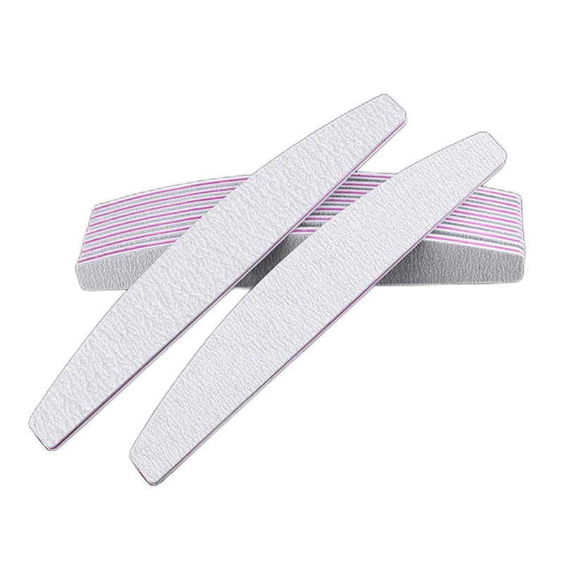 High-quality Half Moon Shape Double Sided Grit Emery Nail Polishing ...