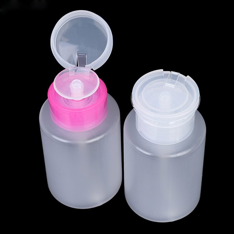 150ml Nail Salon Refillable Container Plastic Liquid Push Down Bottle ...