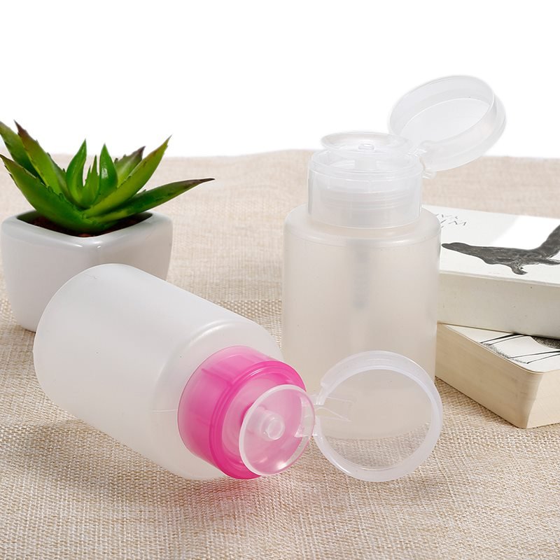 150ml Nail Salon Refillable Container Plastic Liquid Push Down Bottle ...