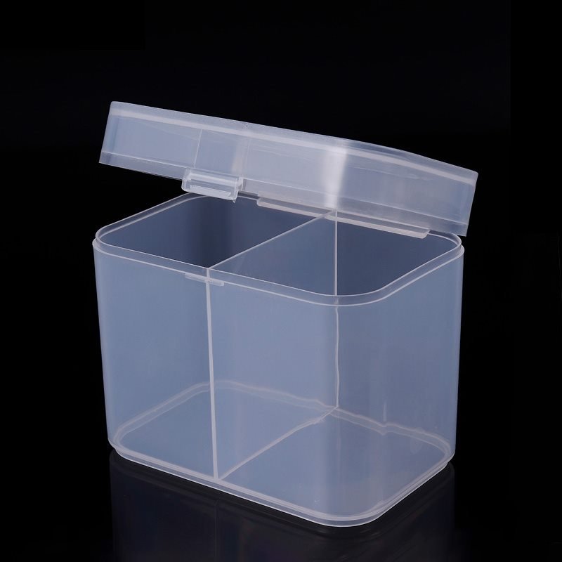2 Slots Nail Polish Remover Wipes Cotton Pad Container Storage Box ...
