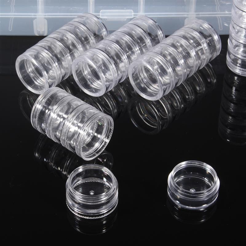 25 Compartments Removable Nail Art Decoration Storage Boxes Rhinestone ...