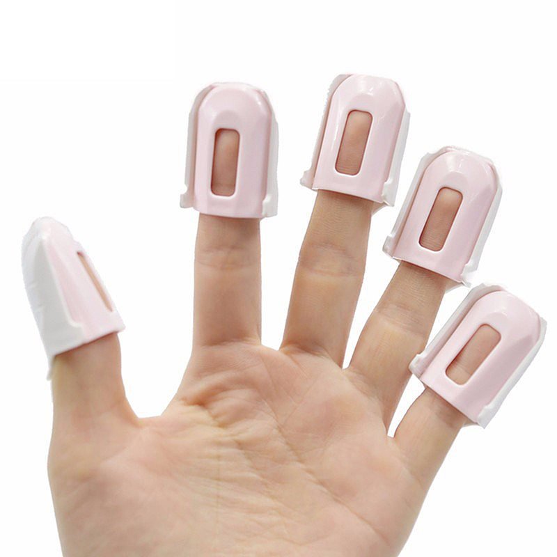 5Pcs Plastic Nail Art Soak Off Finger Cap Clip UV Gel Polish Remover ...