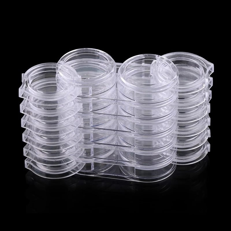 6 Layers 12 Pots Removable Plastic Nail Art Decoration Rhinestone ...