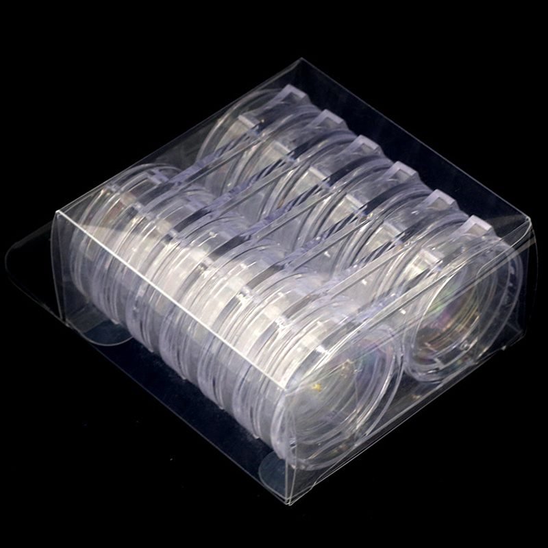 6 Layers 12 Pots Removable Plastic Nail Art Decoration Rhinestone ...