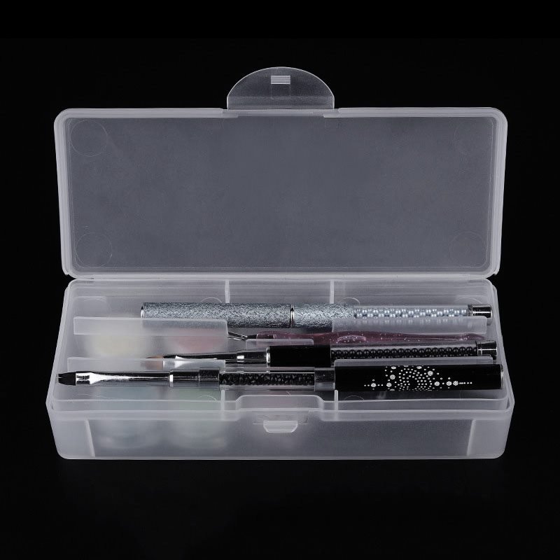 Big Size Double Layer Plastic Nail Art Accessories Storage Box ...