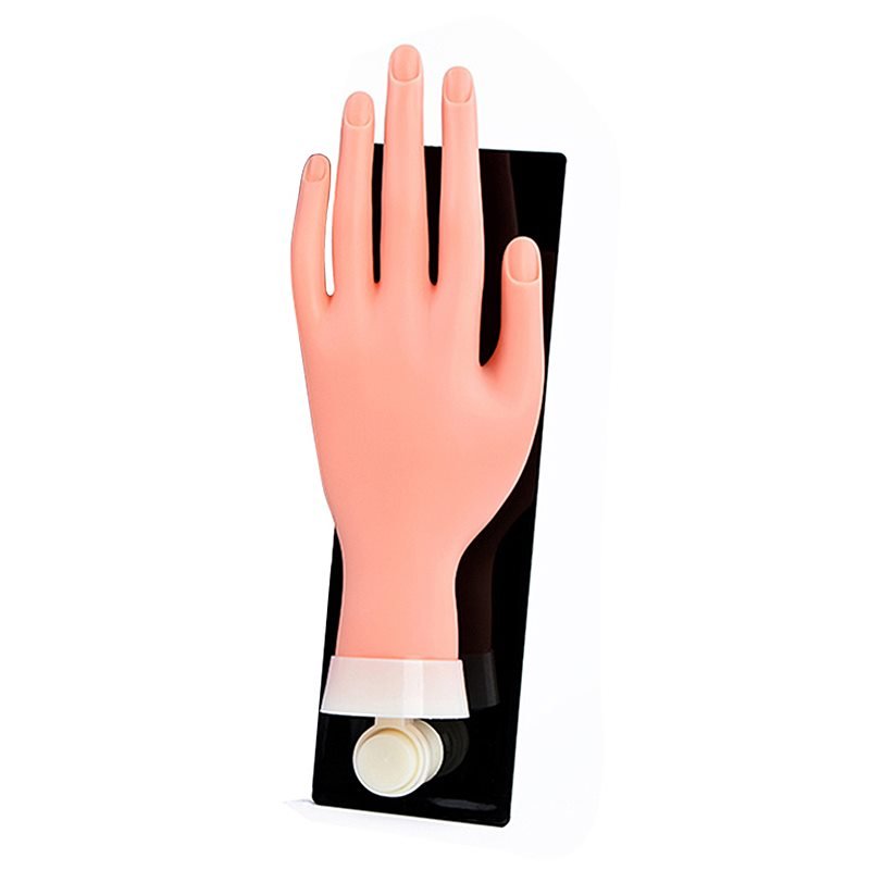 Movable Practice Trainer Hand Plastic Soft Hand for Nails With Board ...