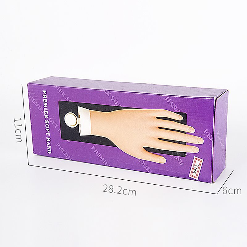 Movable Practice Trainer Hand Plastic Soft Hand for Nails With Board ...