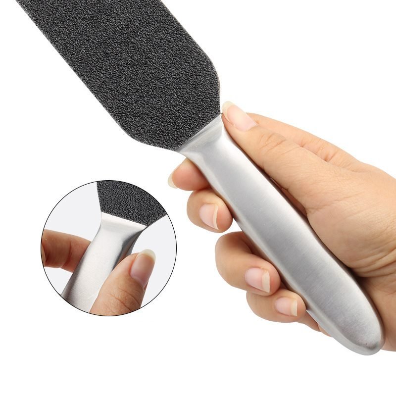 Stainless Steel Pedicure Foot File Callus & Dead Skin Remover With 10 ...
