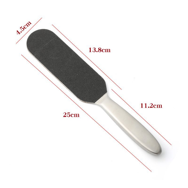 Stainless Steel Pedicure Foot File Callus & Dead Skin Remover With 10 ...