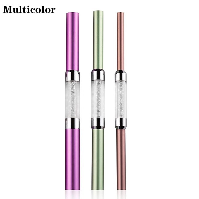 6 Sizes Multicolor Metal Rhinestone C Curve Nail Rods Sticks ...