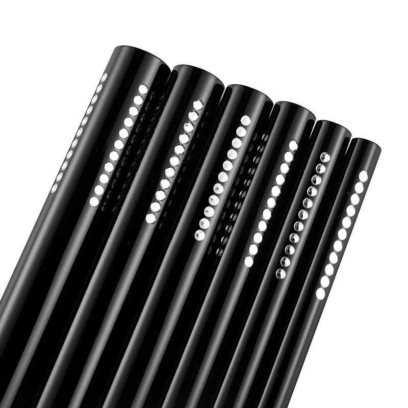6Pcs Diamond-Encrusted Acrylic Nail Tips Shaping C Curve Metal Rod ...