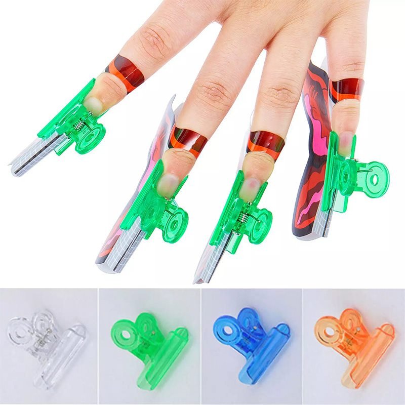 Acrylic Plastic C Curve Nail Pinching Tips Clips Portable Nails ...