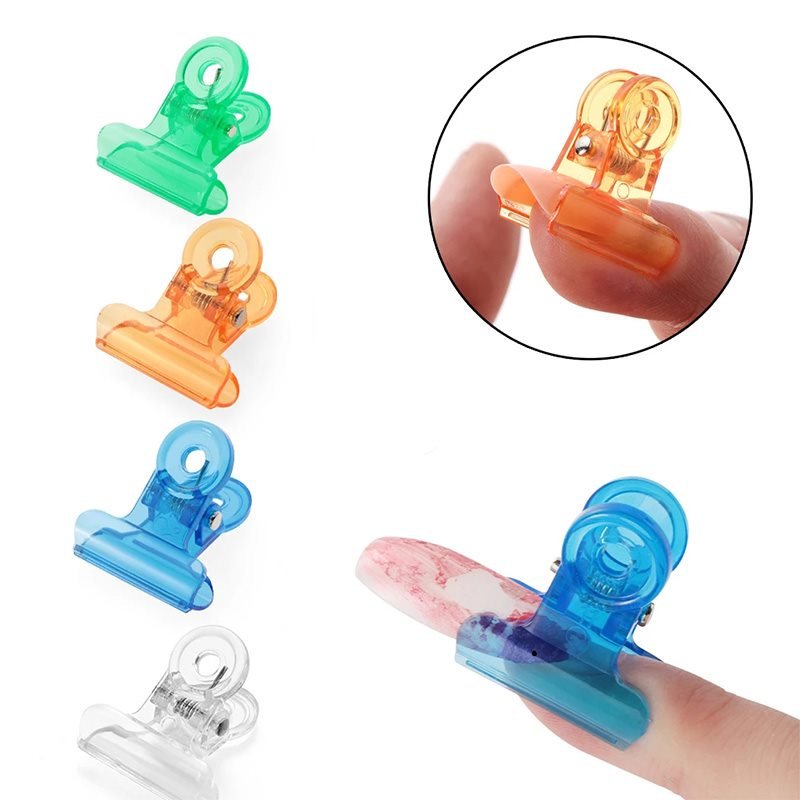 Acrylic Plastic C Curve Nail Pinching Tips Clips Portable Nails ...