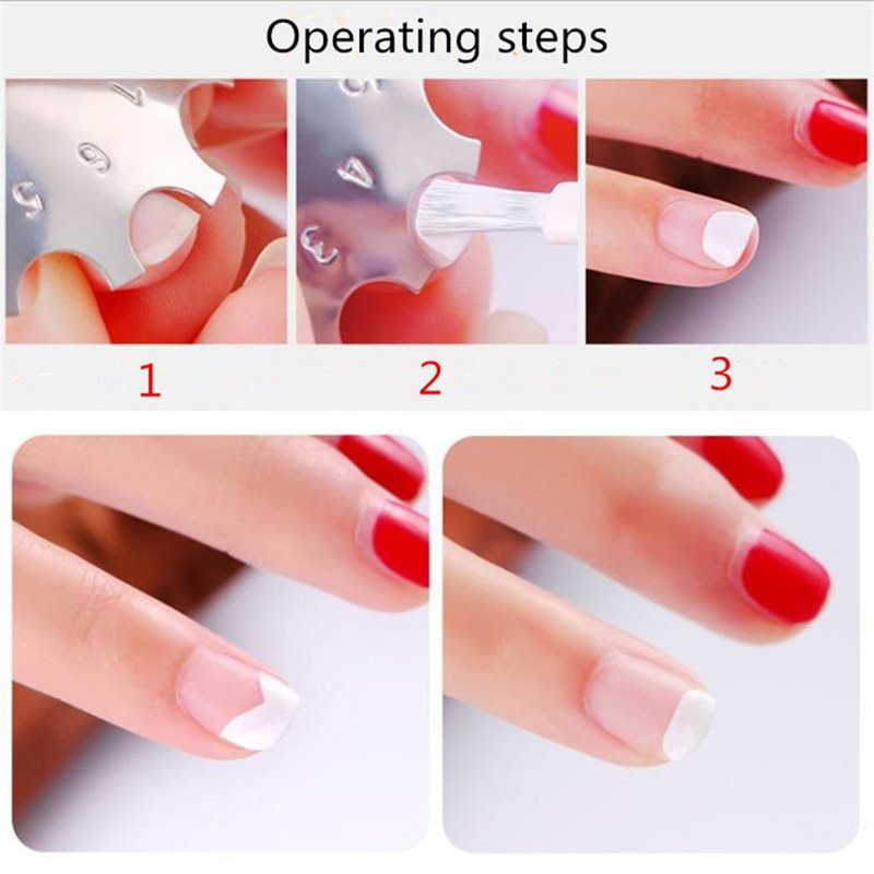 Easy French Smile Line Gel Cutter Tool Staniless Steel C-Shape Manicure ...