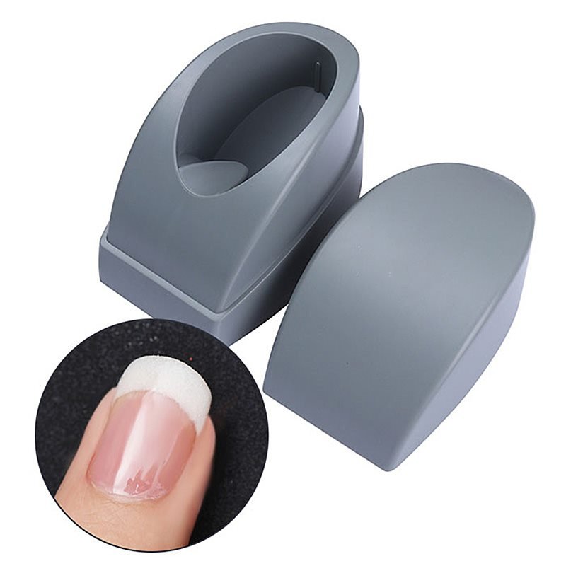 French Dip Nail Container Smile Line Maker Nail Tips Mold Guides ...